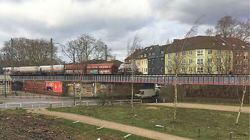 Kommt ein aufgeständerter Radweg am Bahnhof Altenessen? - ADFC Essen